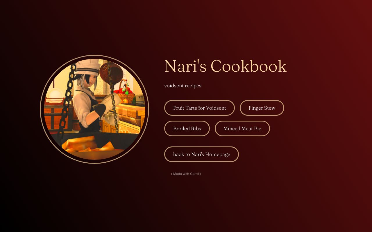 Nari's Cookbook